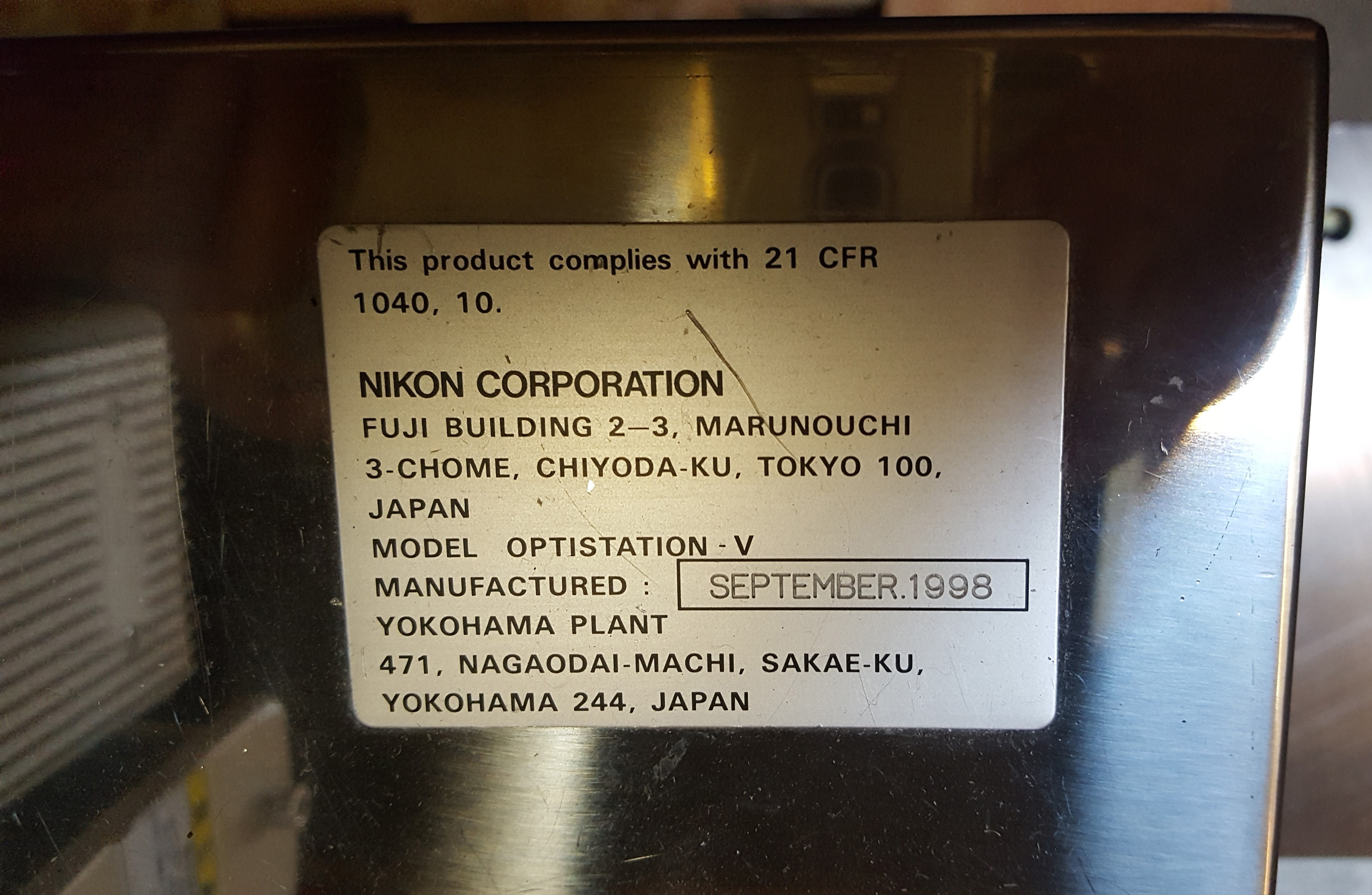 For Sale: Nikon Optistation V Automated Inspection Station